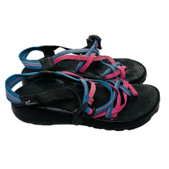 Chaco | Shoes | Chaco Double Strap With Toe Loop Sandals Womens Pink ...